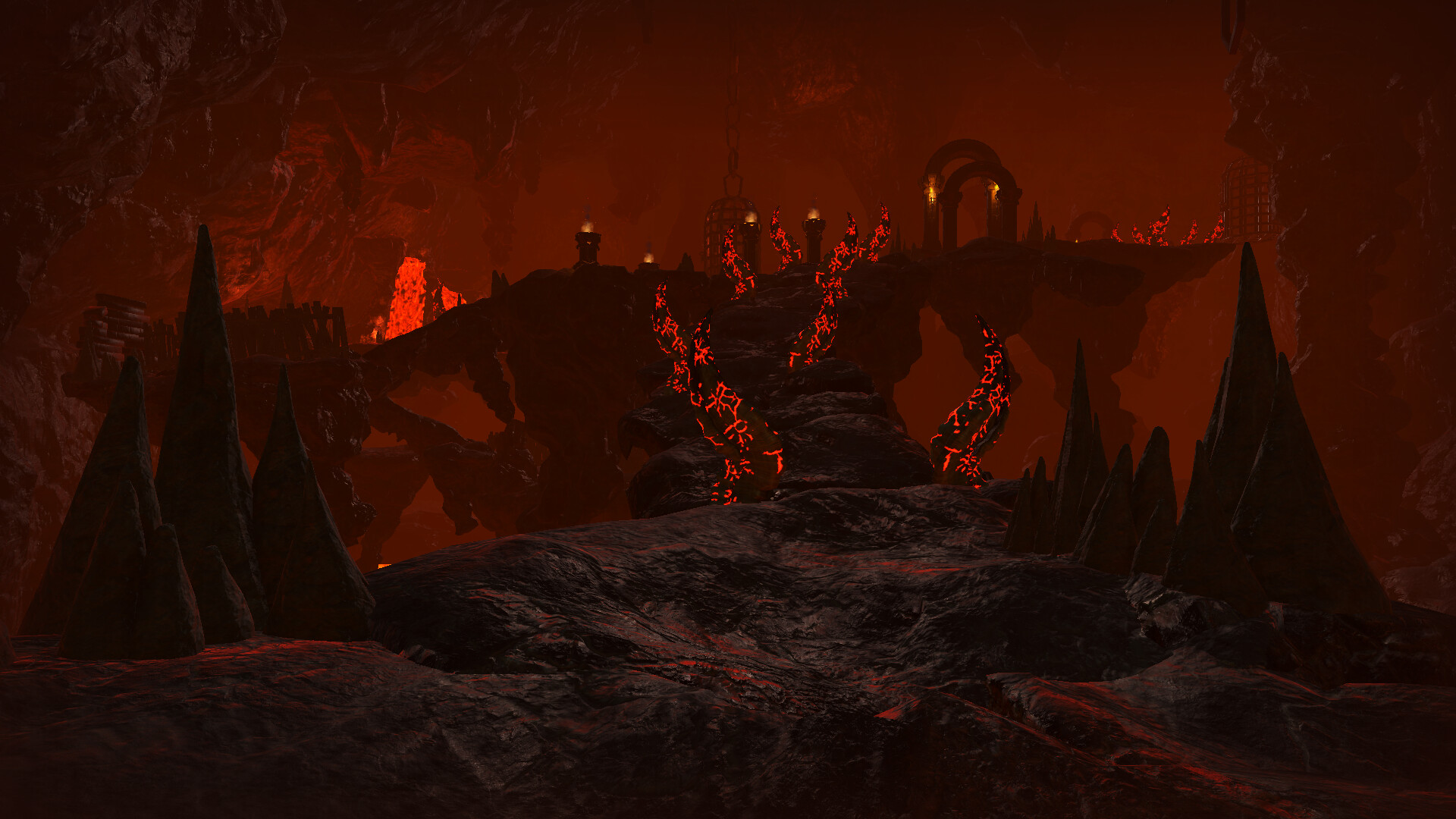 ArtStation - Lava Dungeon Cave - RPG Environment ( Tier 5 )