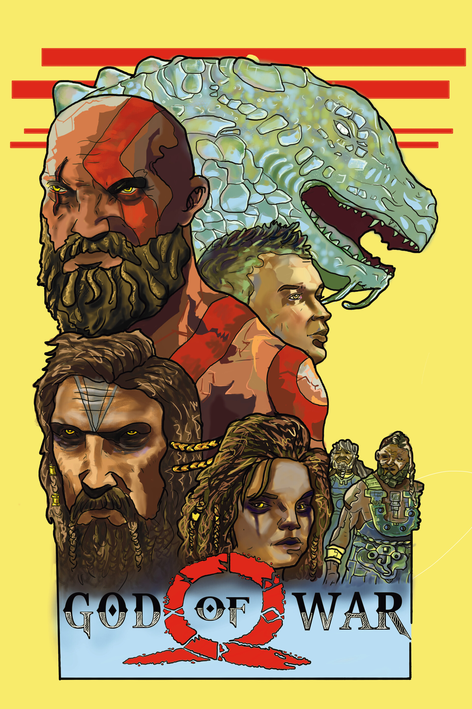 ArtStation - God of War poster concept art