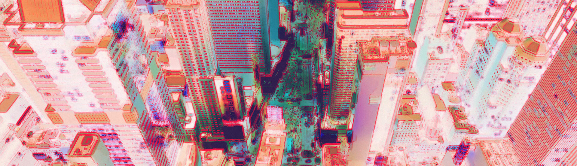 ArtStation - Overhead shot of the city