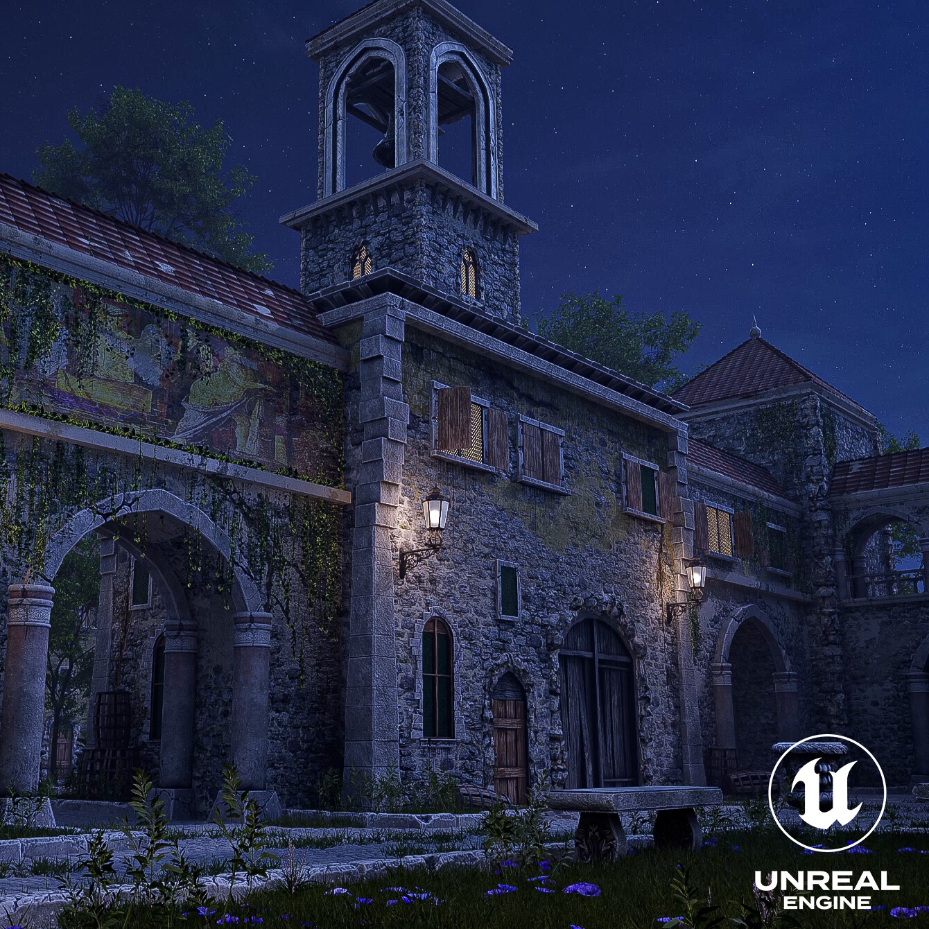 ArtStation - The Witcher Inspired Small Town Environment