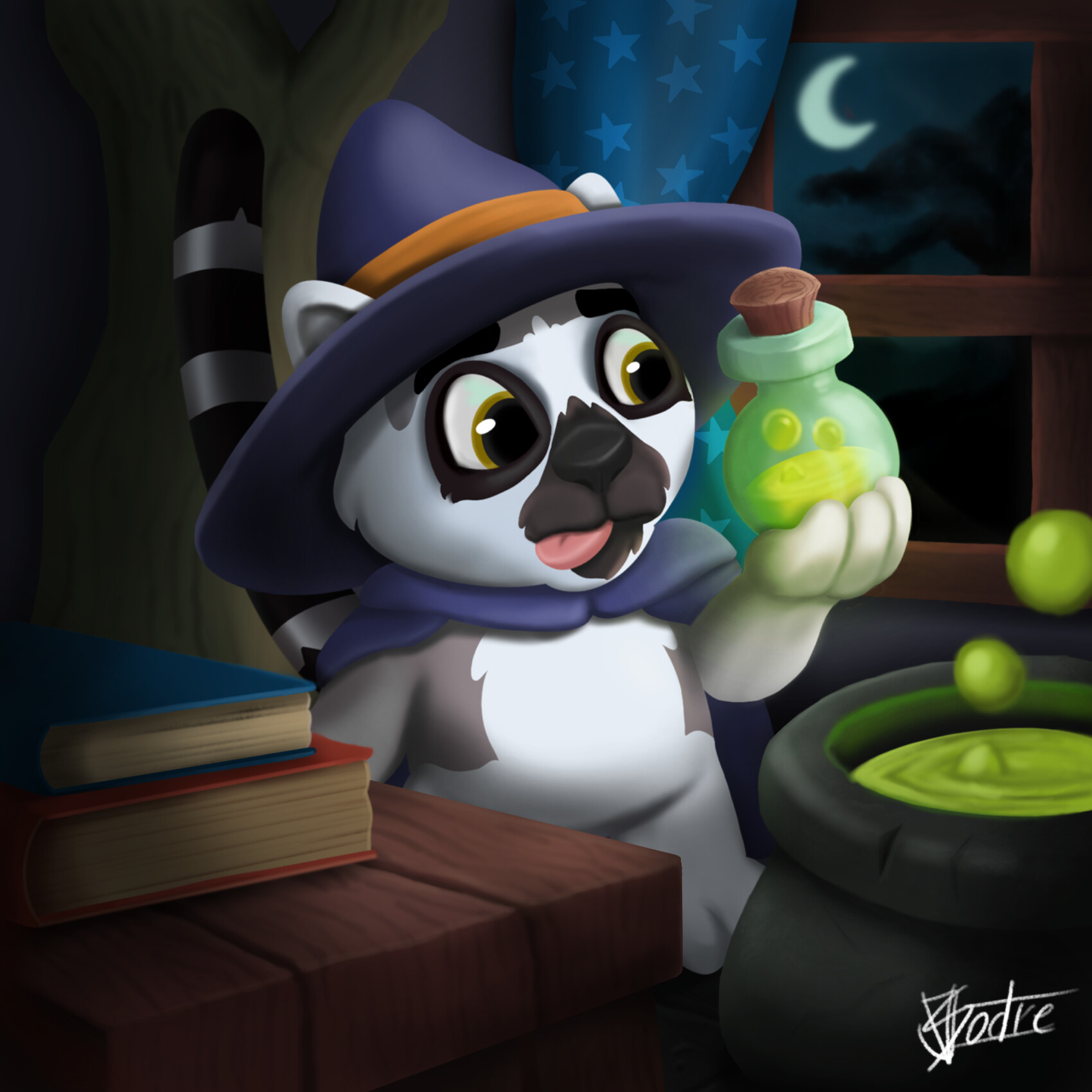 ArtStation - Lemur wizard