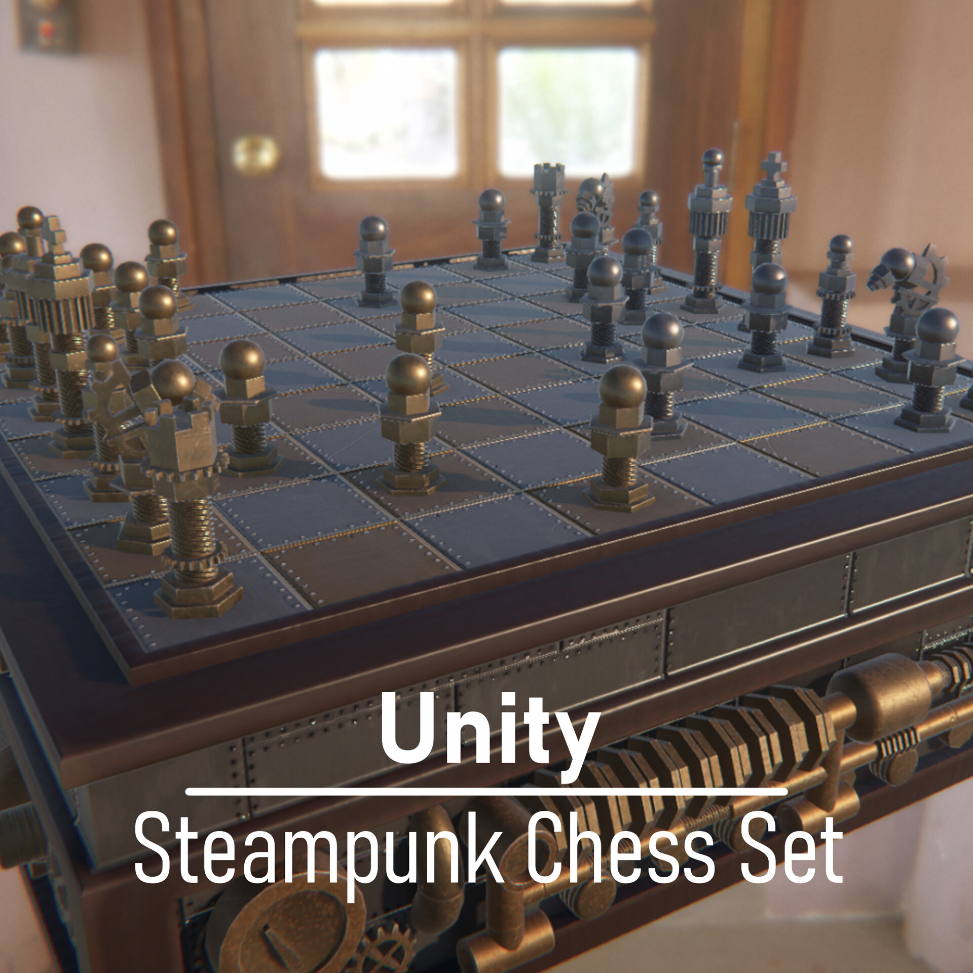 ArtStation - Unity | Steampunk Chess Set