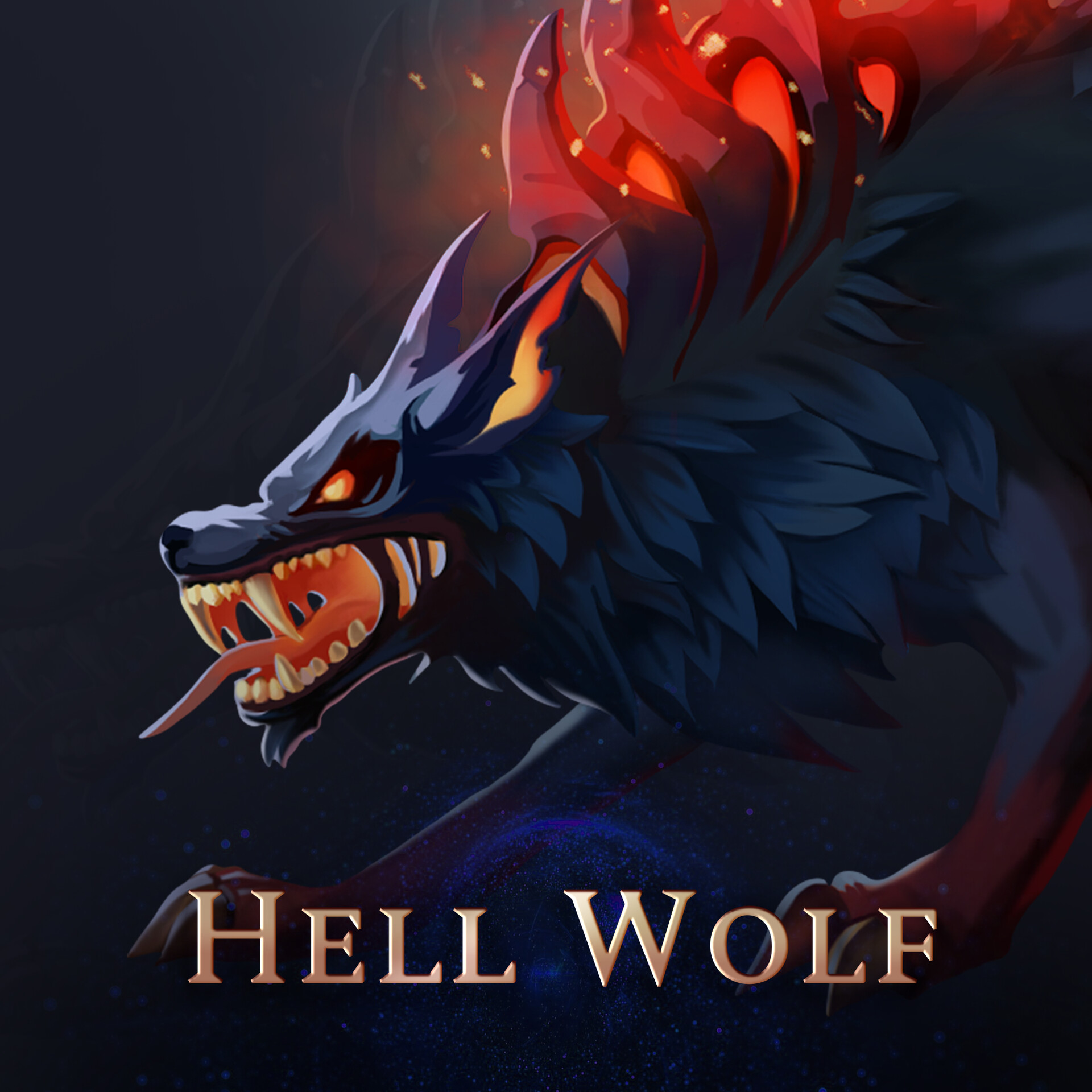 ArtStation - Hell Wolf