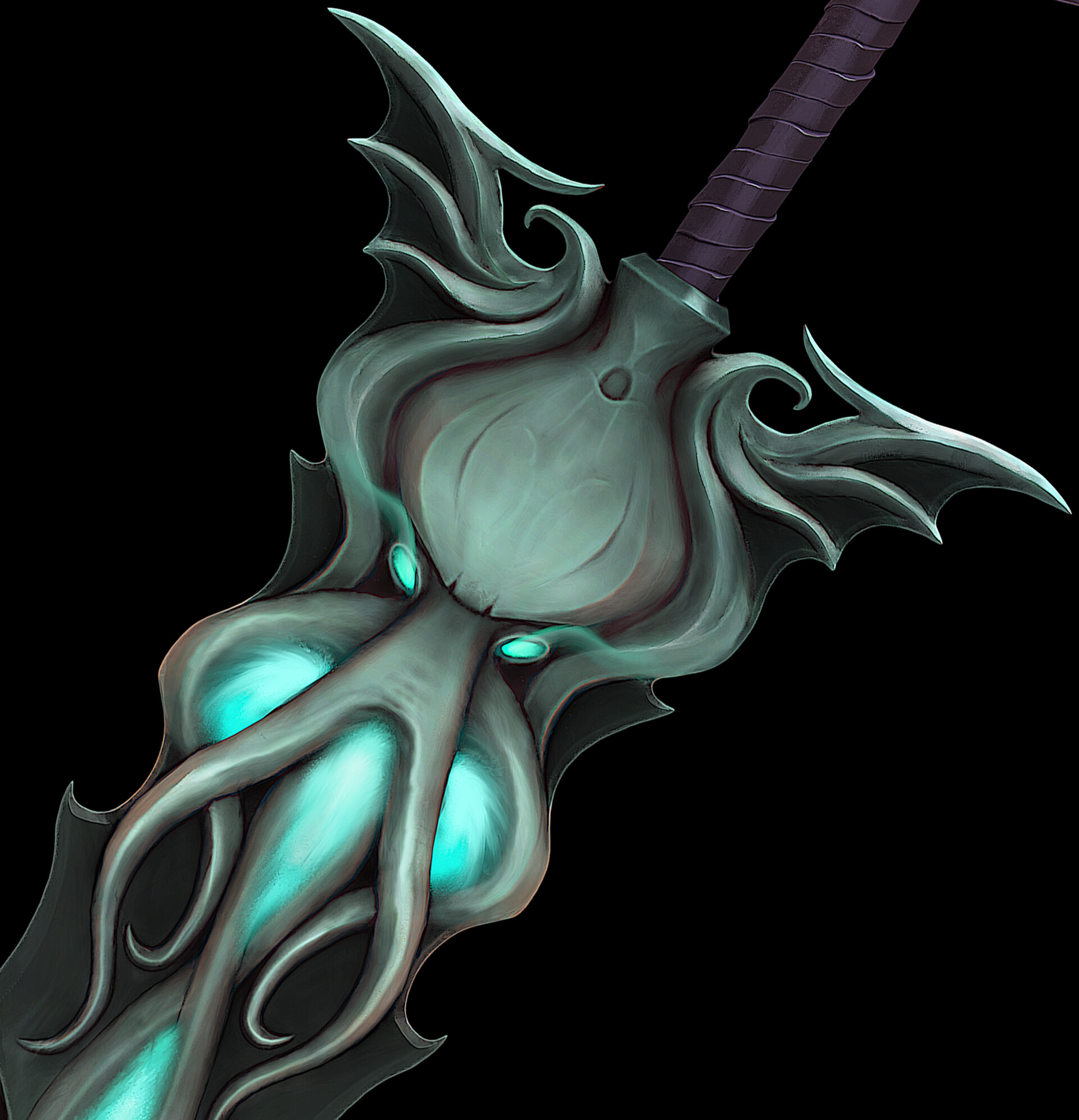 ArtStation - Cthulhu Sword Hand painted