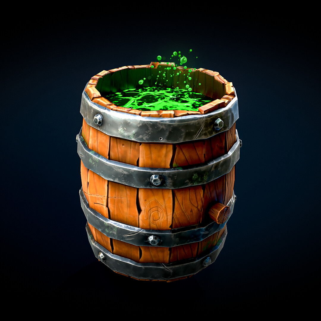 ArtStation - Game-ready barrel