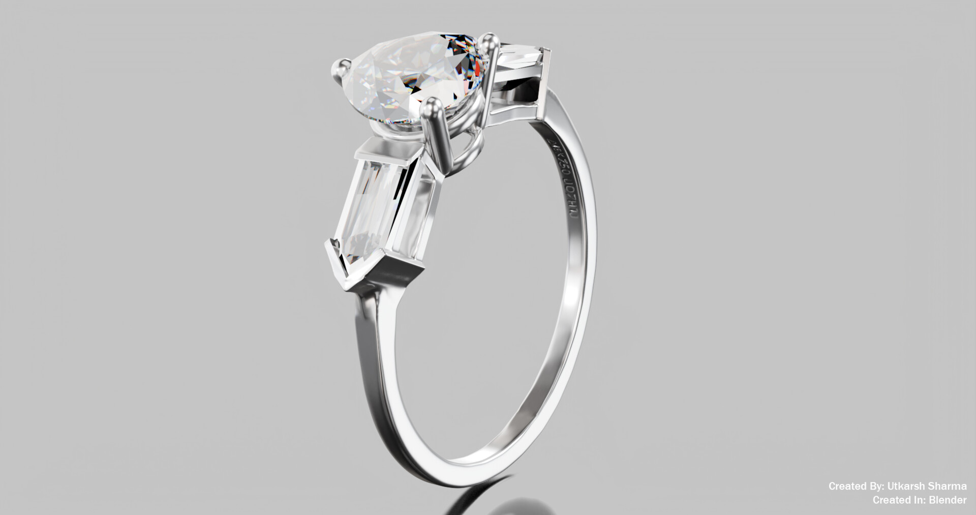 ArtStation - Diamond Ring- Hyper-realistic Design