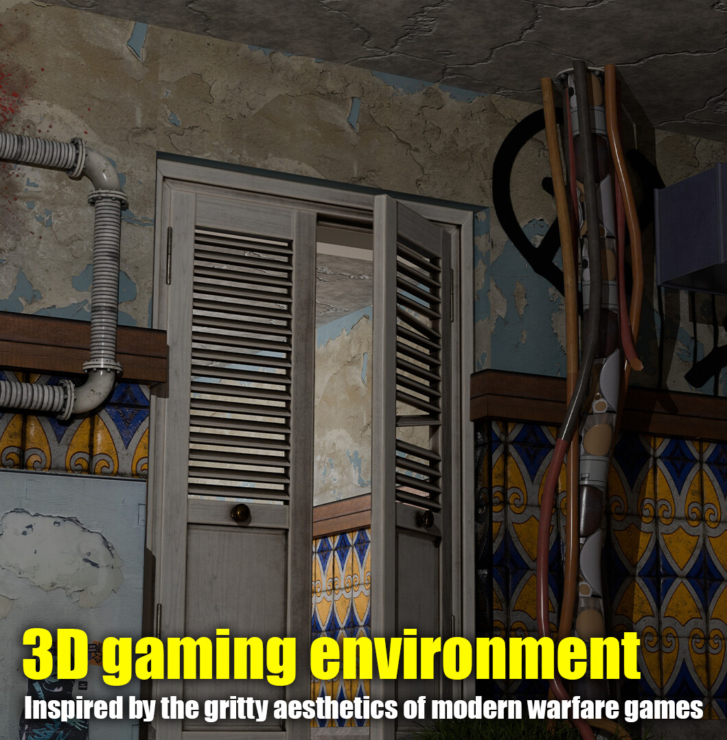 ArtStation - 3D gaming environment , Inspired by the gritty aesthetics ...