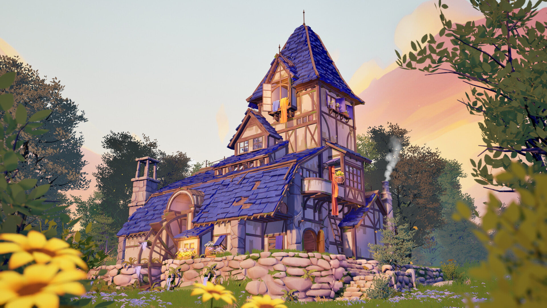 ArtStation - Water Wheel House