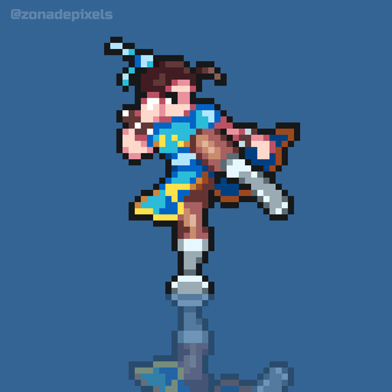 Harley Pixel - Chun-li (Street Fighter) [Versão 32x32]