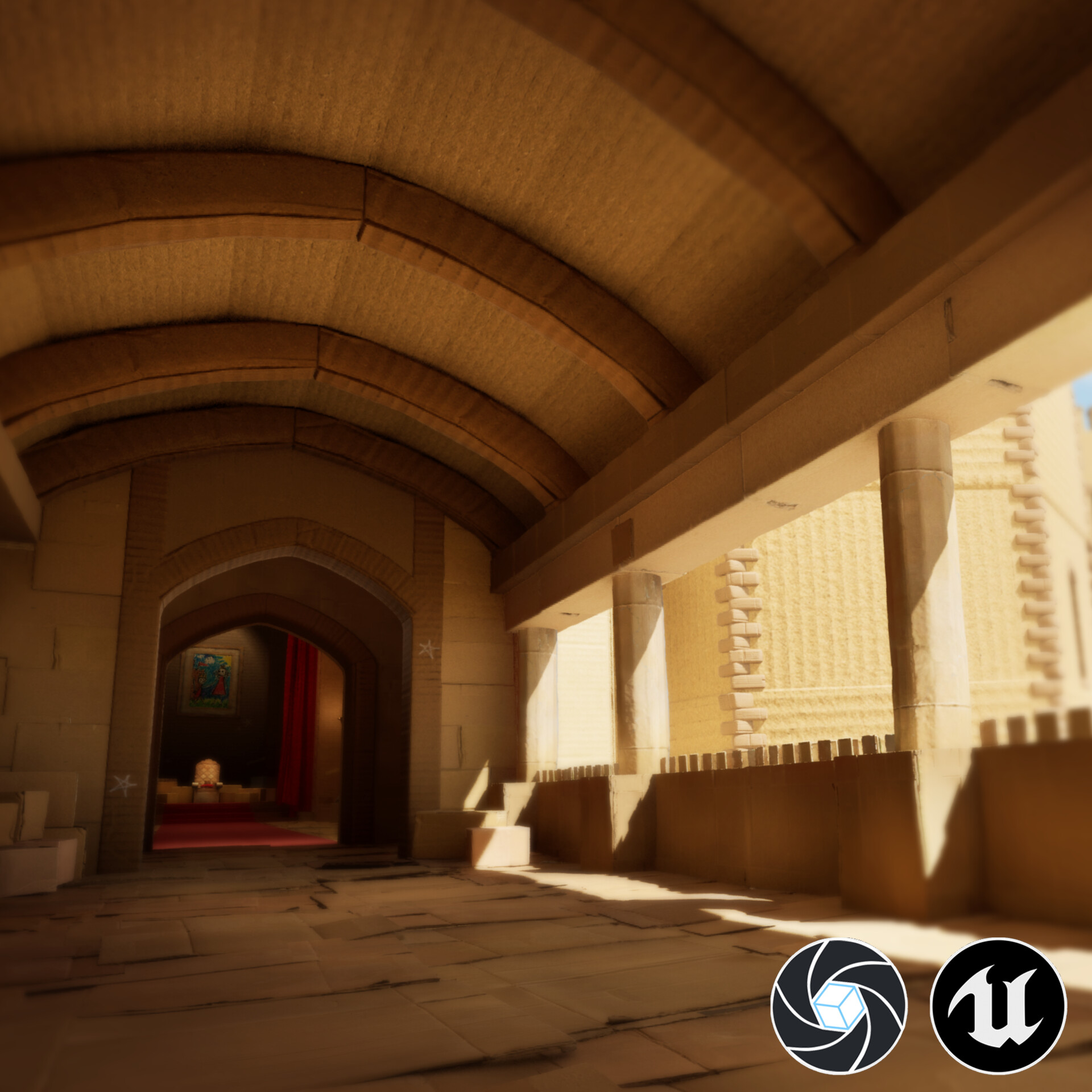 ArtStation - Cardboard Hallway