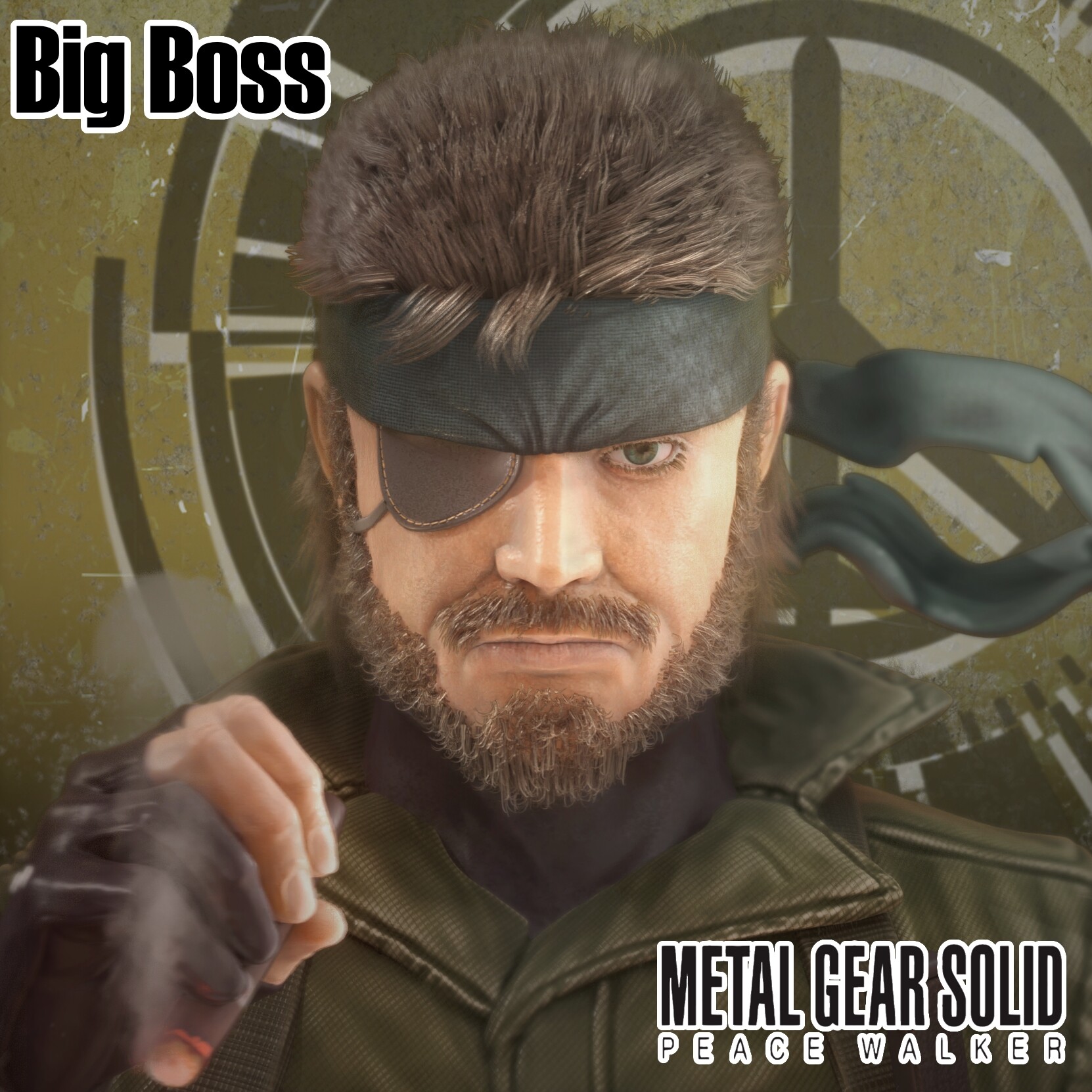ArtStation - Big Boss Metal Gear Solid PeaceWalker