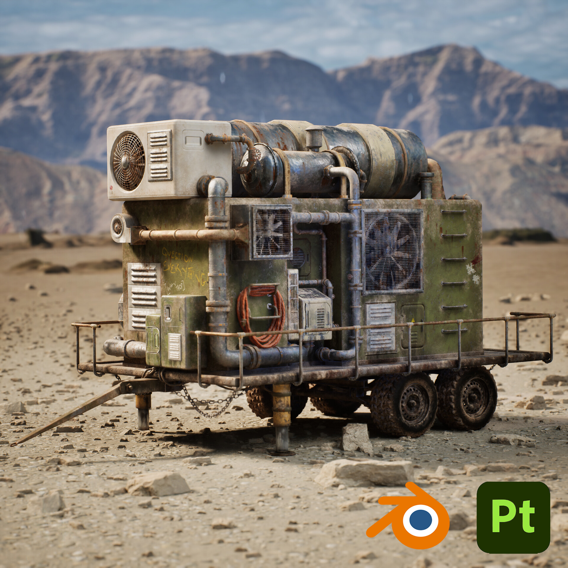 ArtStation - Water Extractor - Game Ready Asset