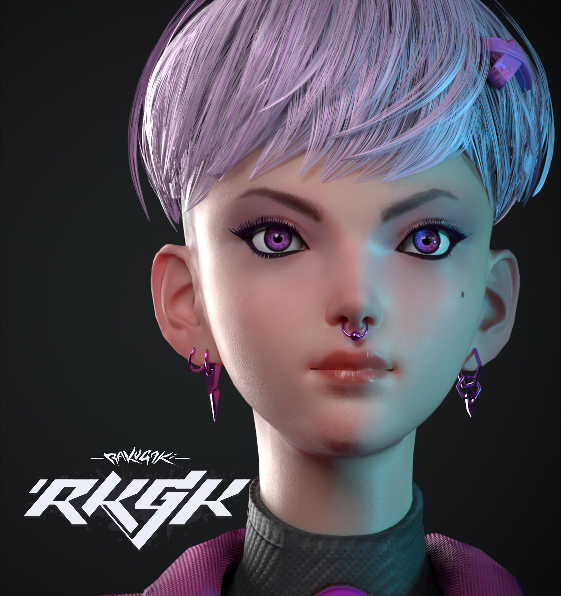 ArtStation - Main Character Valah from Rakugaki video game
