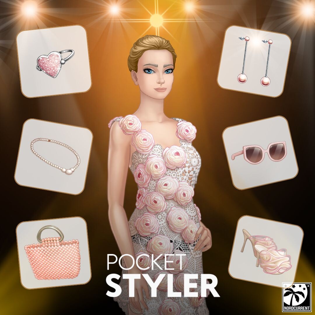 ArtStation - Fashion show. 2D Art for Pocket Styler by Nordcurrent.