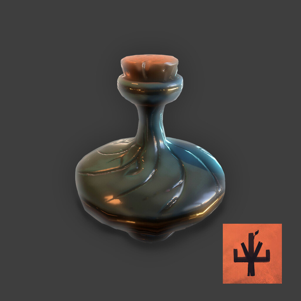 ArtStation - game ready bottle model