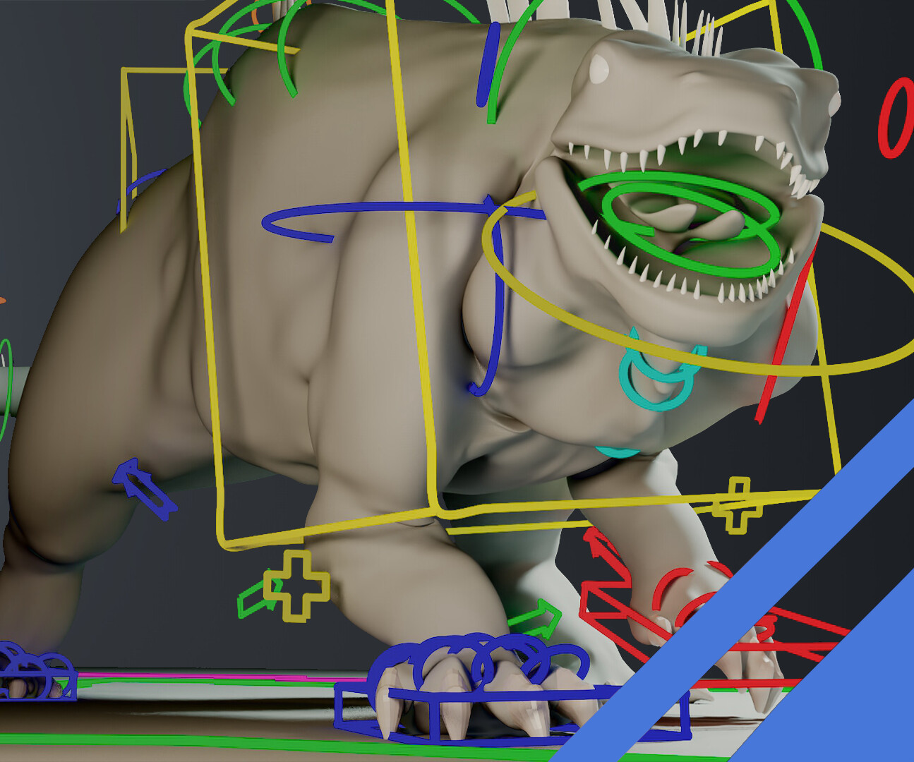 ArtStation - Big Lizard Rig