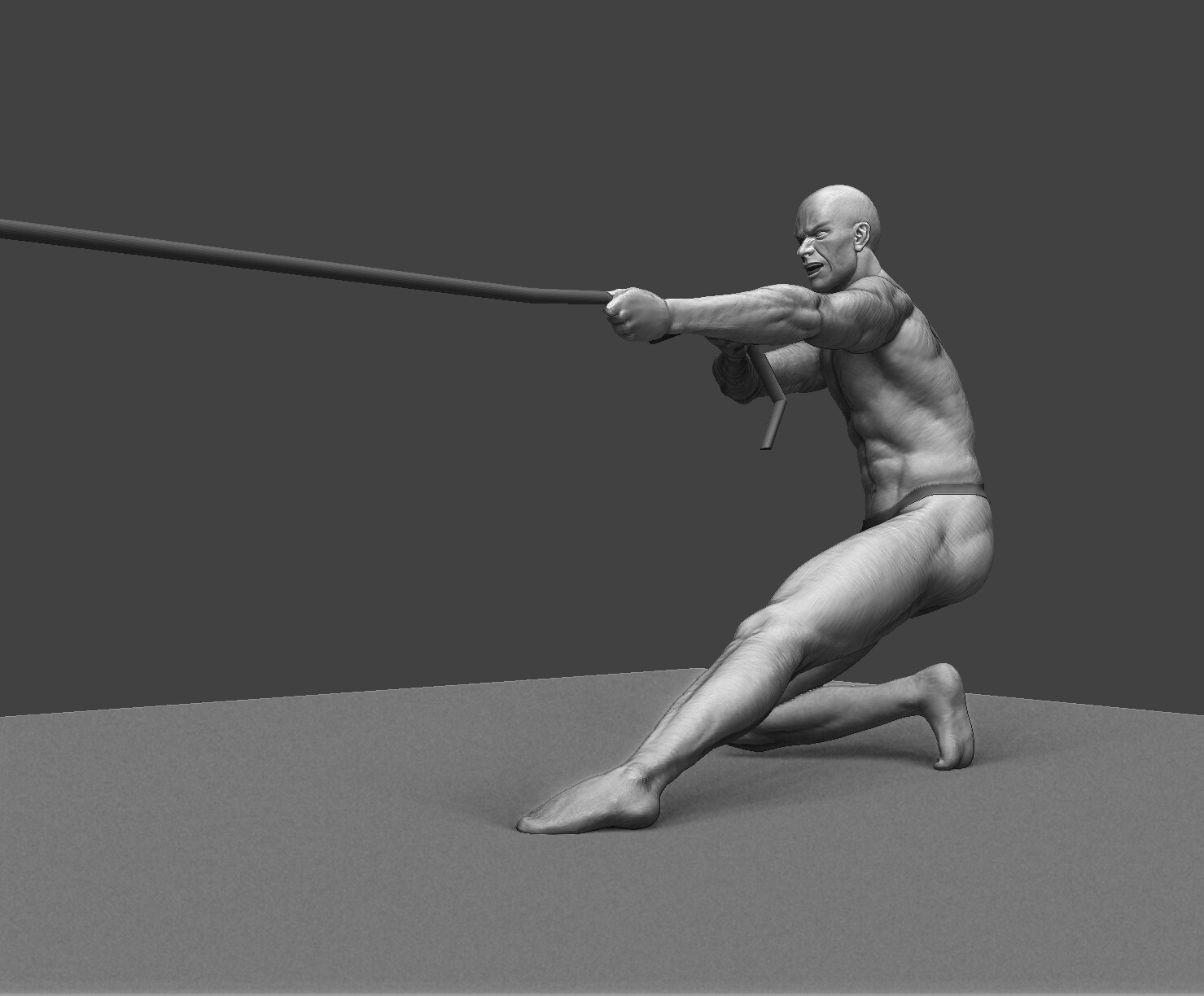 Abhishek P R - Action Pose_01_Practice sculpt