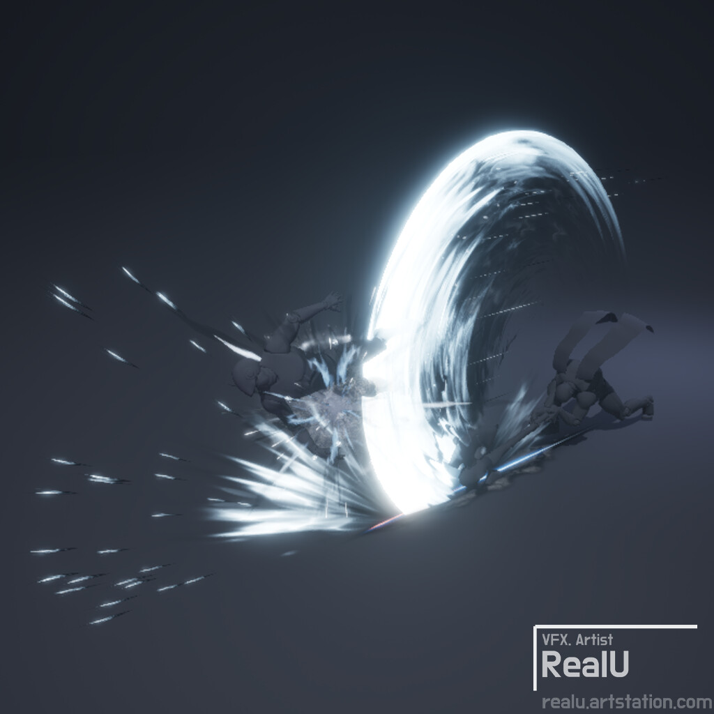 ArtStation - Snow Slash Combo Game VFX - UE5 Portpolio #09