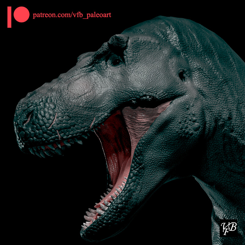 ArtStation - Tyrannosaurus rex subadult - Statue for 3D printing