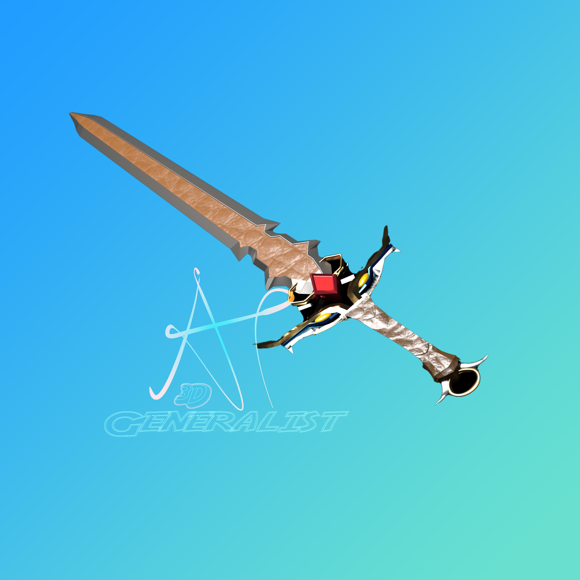 ArtStation - A 3D SWORD MODEL