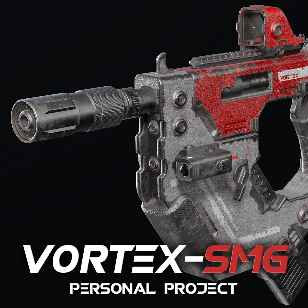 ArtStation - Vortex SMG - Personal Project