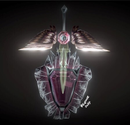 ArtStation - Angel Sword and Corrupted Shield