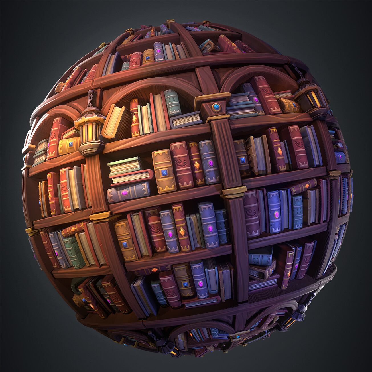 ArtStation - Stylized Library