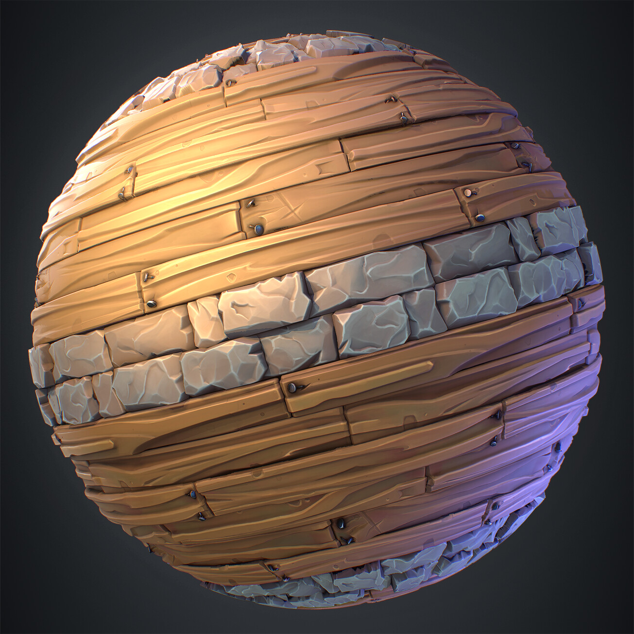 ArtStation - Stylized Wall