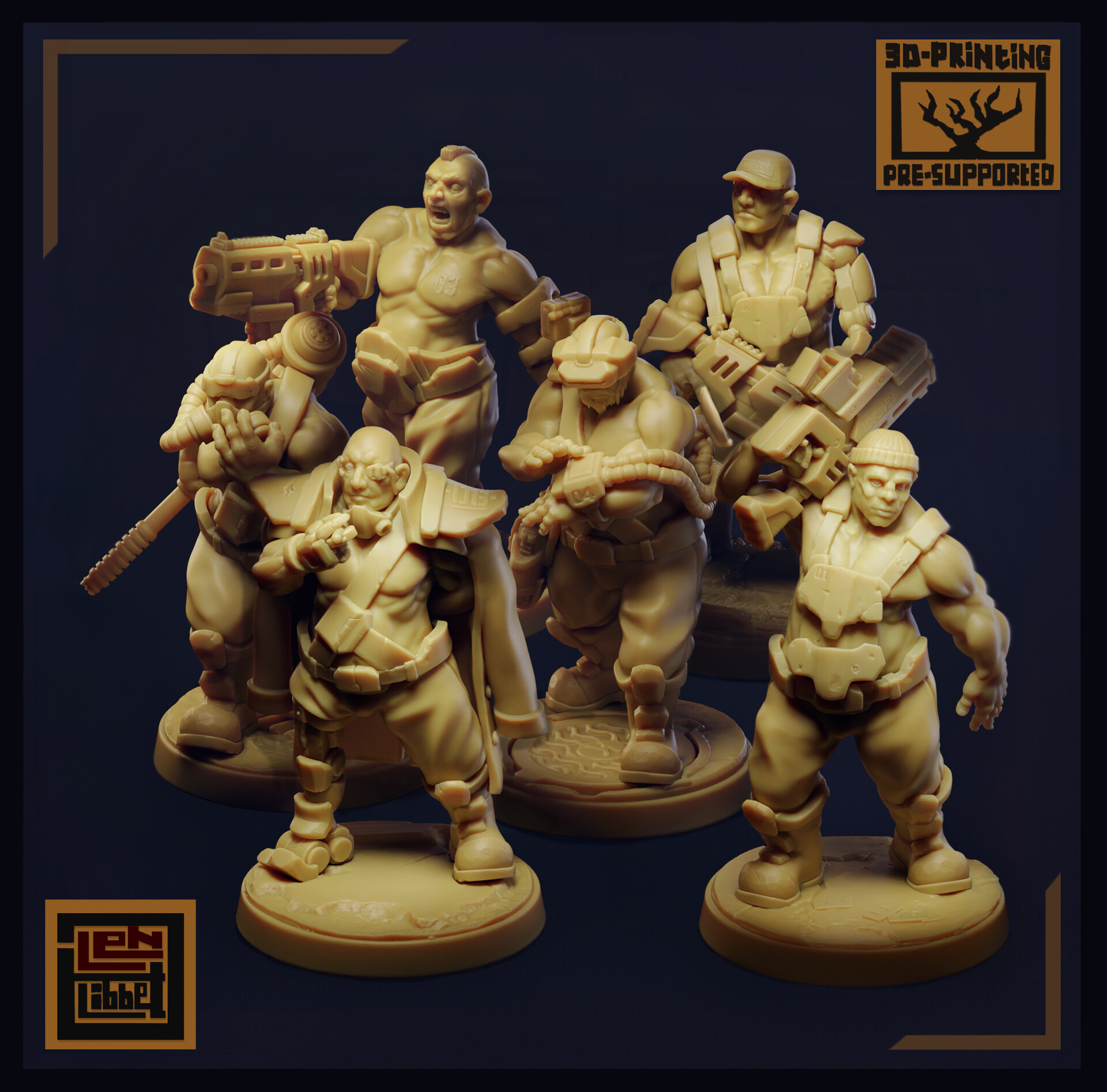 ArtStation - Experimental security guards - 3d printing model