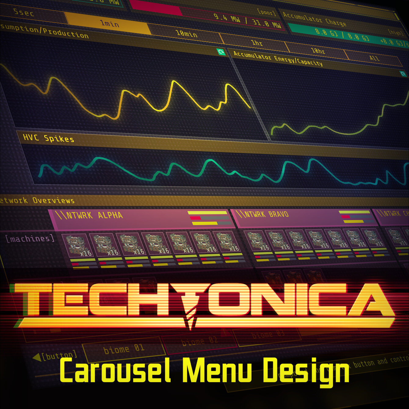 ArtStation - Techtonica - Carousel Menus