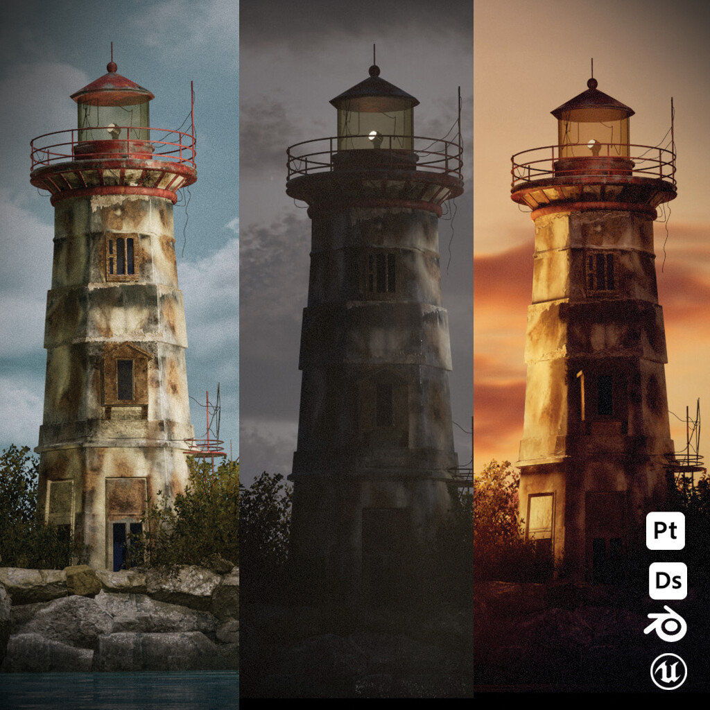 ArtStation - Abandoned Lighthouse