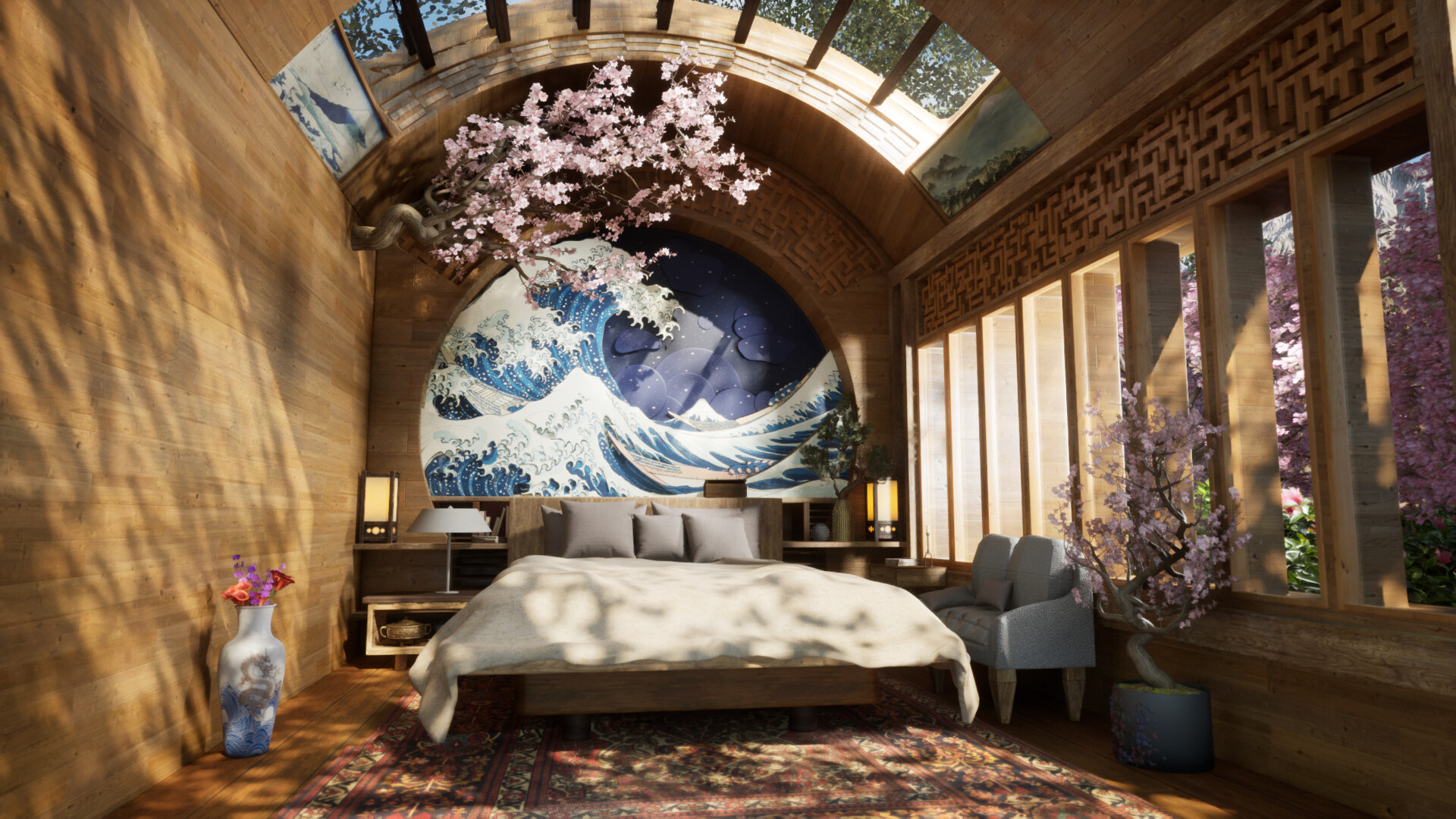 ArtStation - Kanagawa's Wave Room