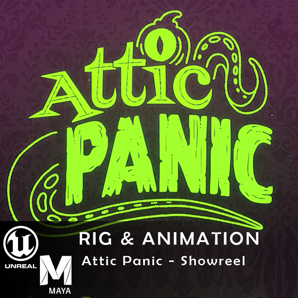 ArtStation - Attic Panic - Rig & Animation Showreel