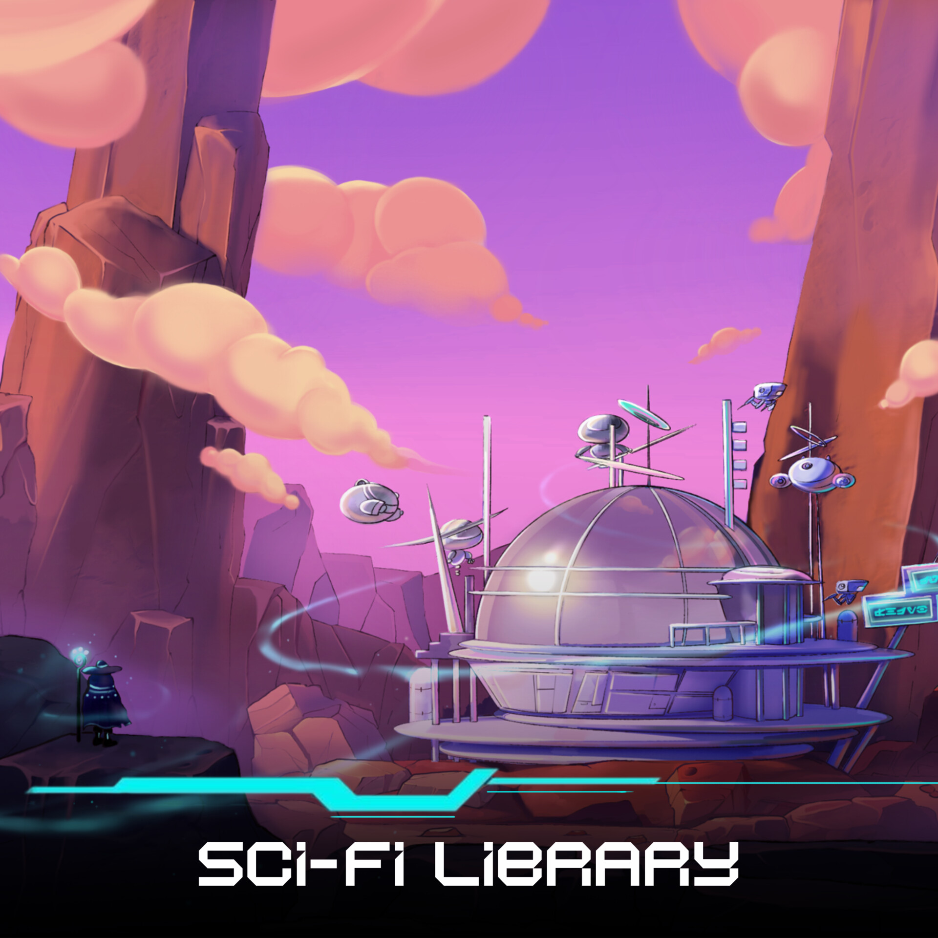 ArtStation - Sci-fi Library - concept art | environment design