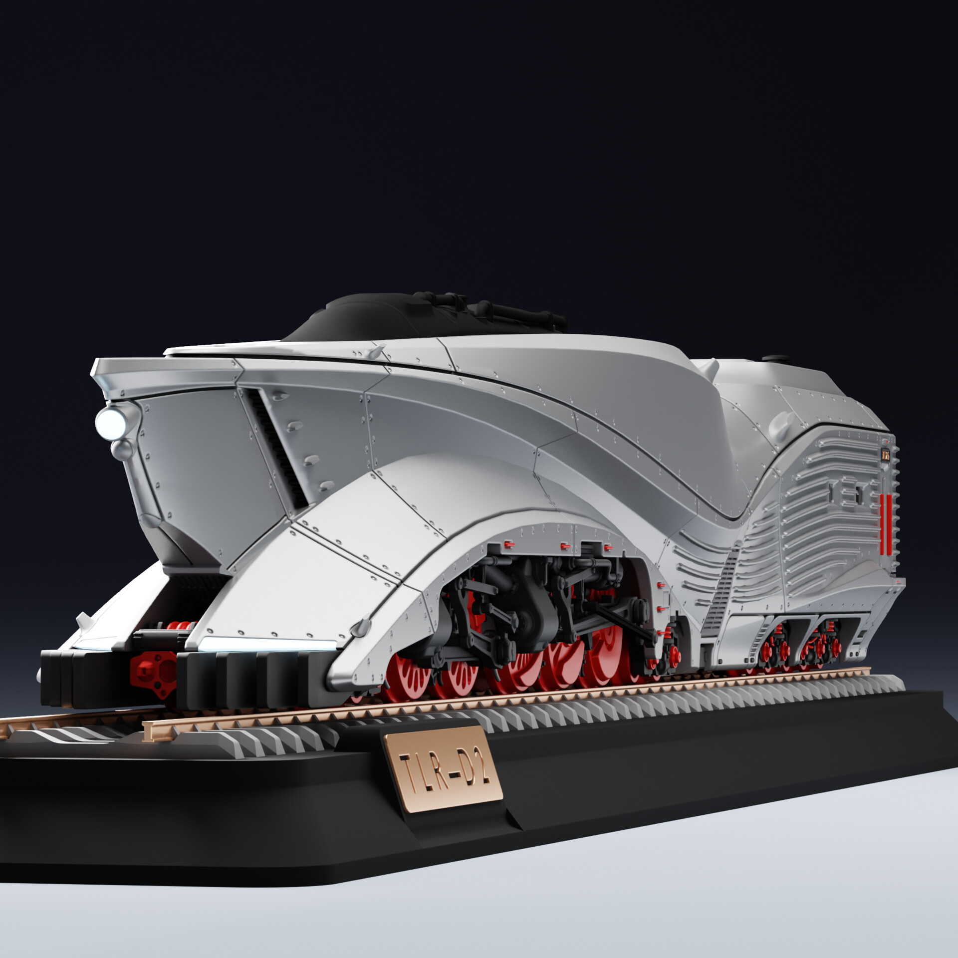 ArtStation - TLR-D2 type steam locomotive