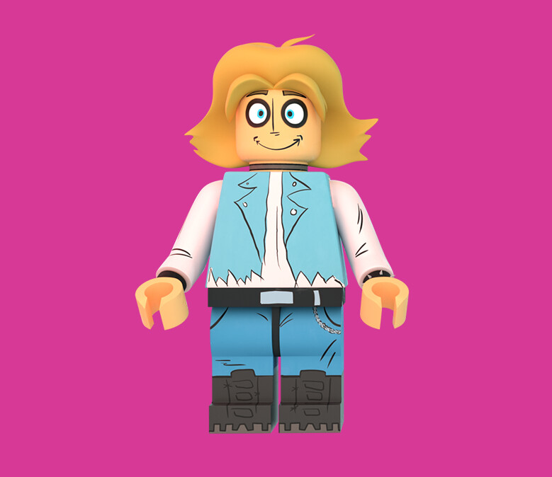 ArtStation - Metal Family Glam Lego minifigure design