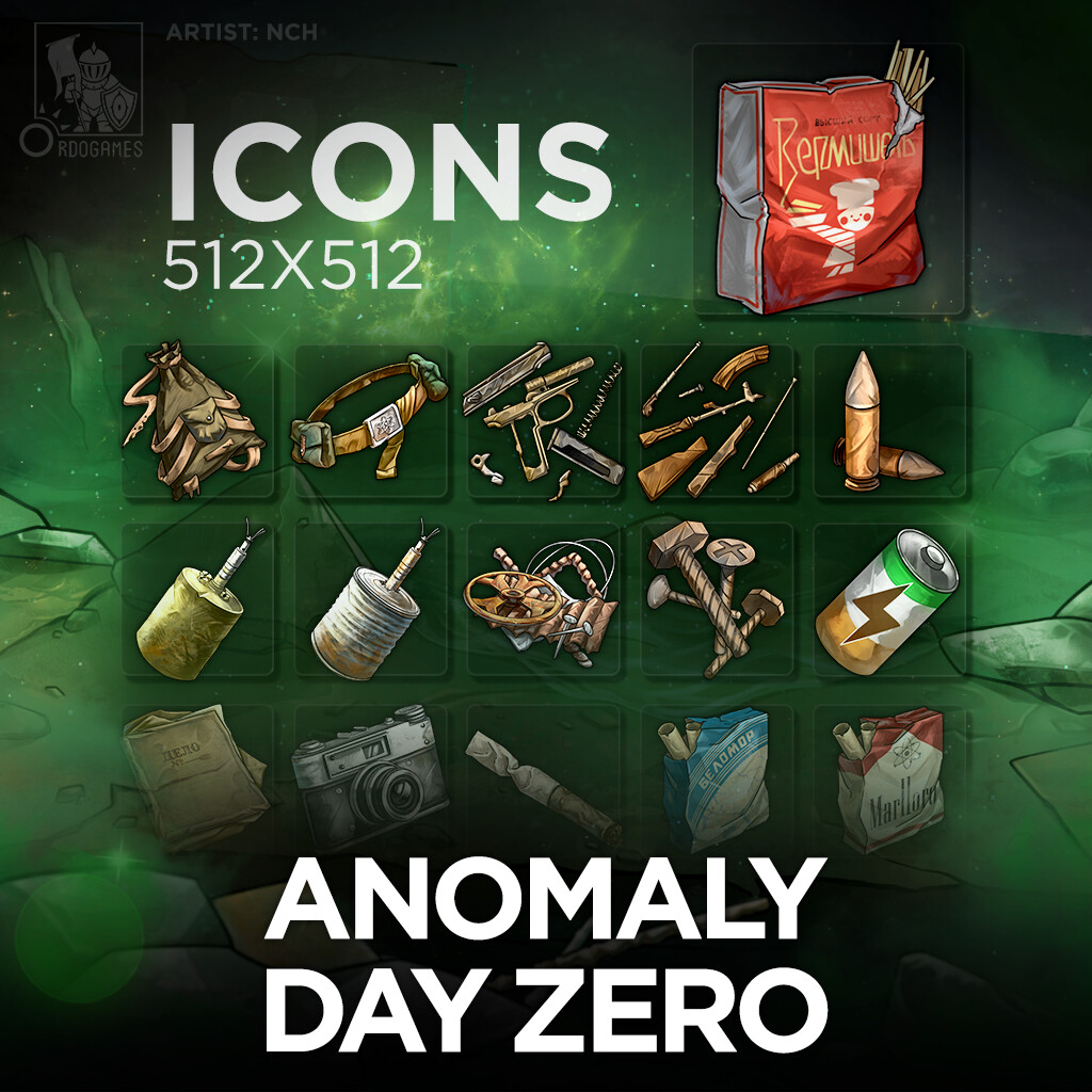 ArtStation - Icons of items. For Anomaly Day Zero