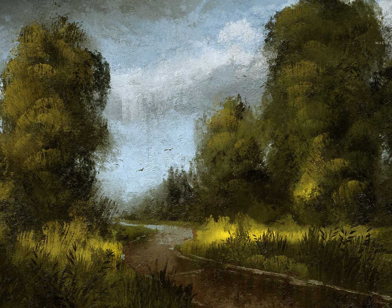 ArtStation - Idyllic Scenery - Digital Classical Landscape Painting