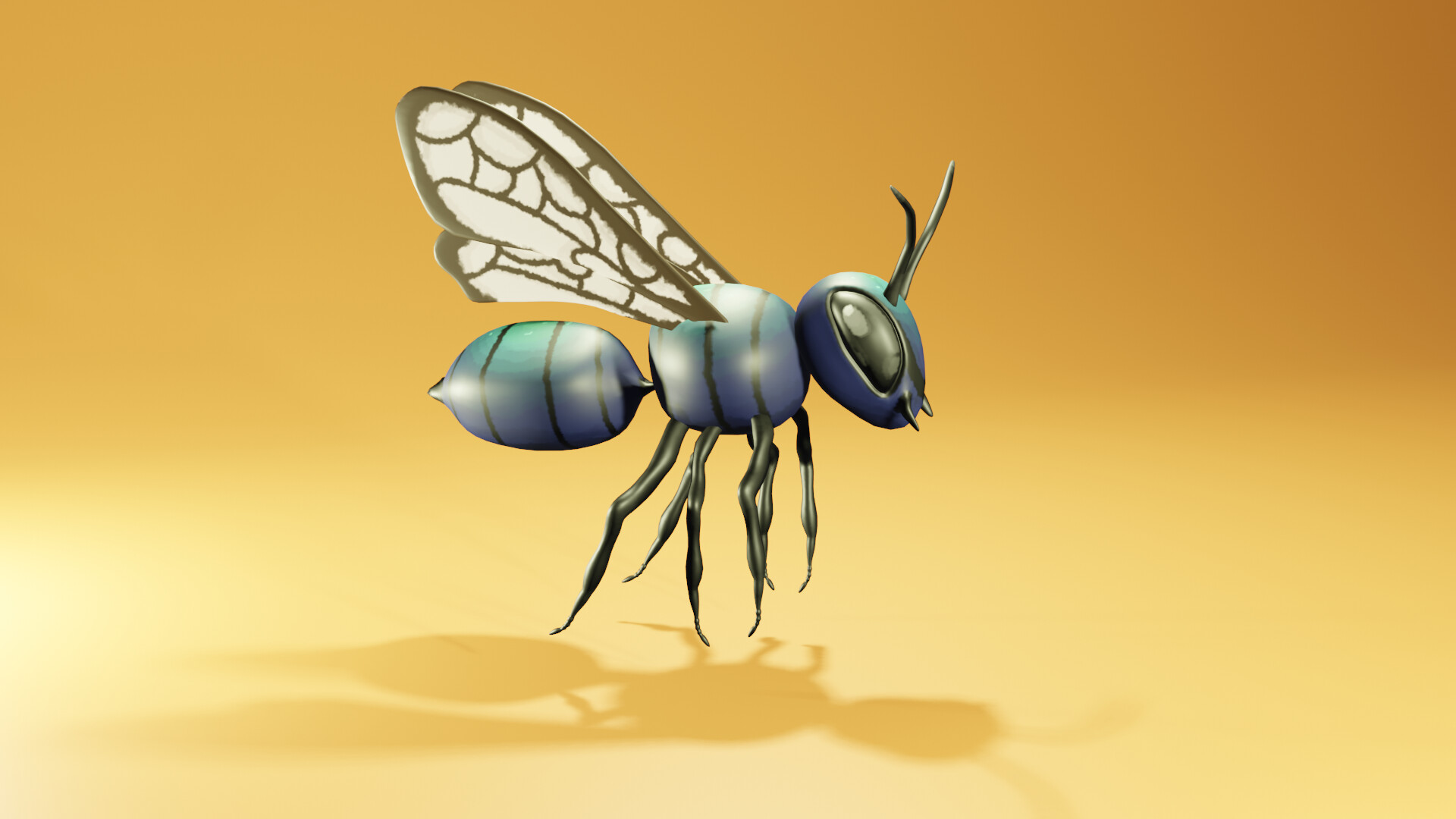 ArtStation - Blue Mason Bee