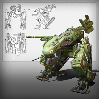 ArtStation - Tank Mech