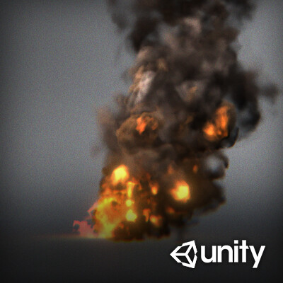 ArtStation - Burning smoke (Unity real-time / Shader Graph)