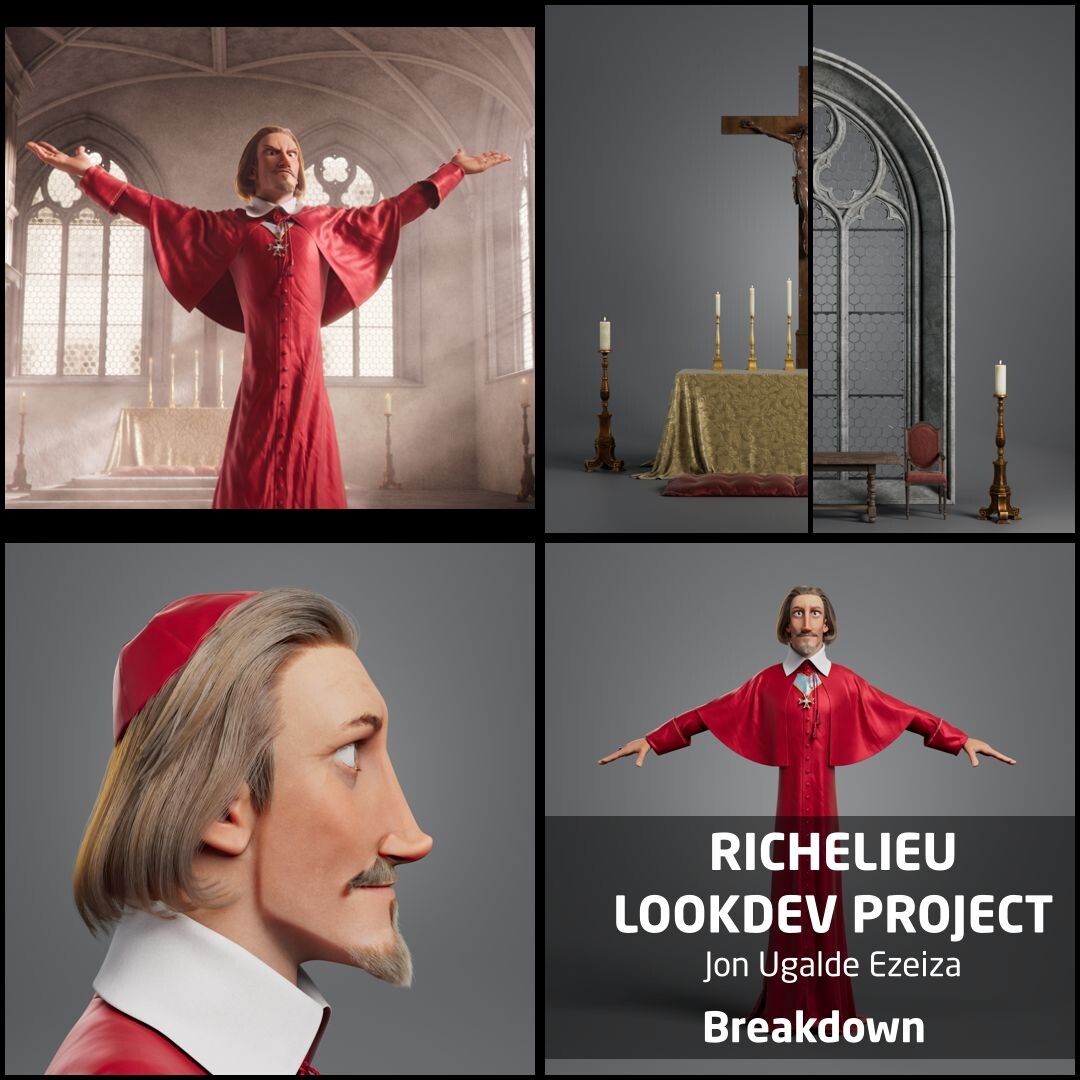 ArtStation - Richelieu, LookDev Project.