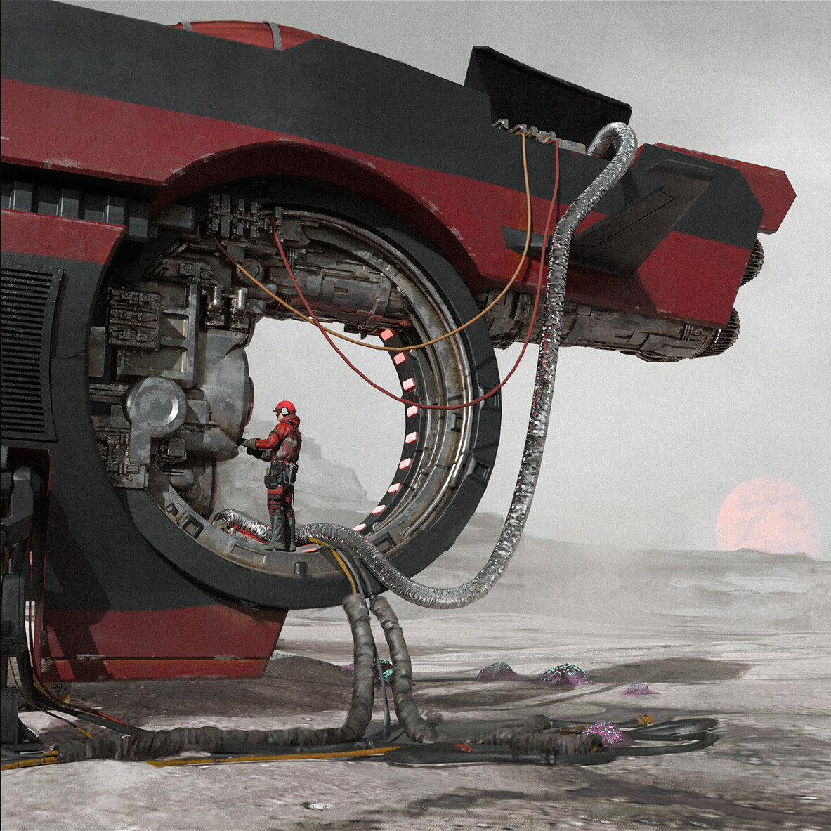 ArtStation - The "Lightning" Spaceship