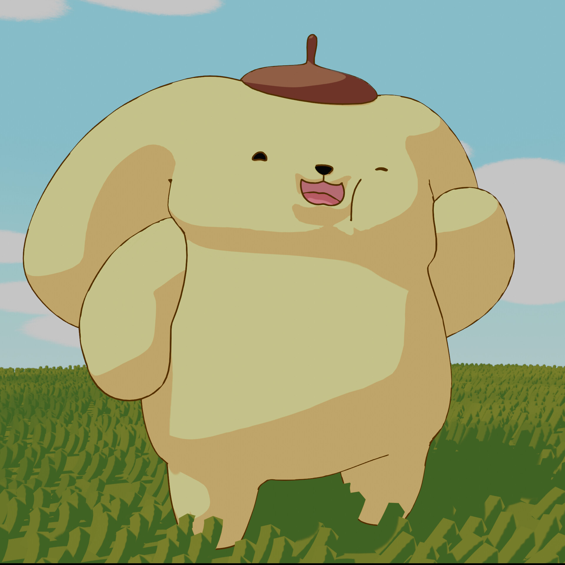 ArtStation - Pompurin From Sanrio (Rigg for animation)