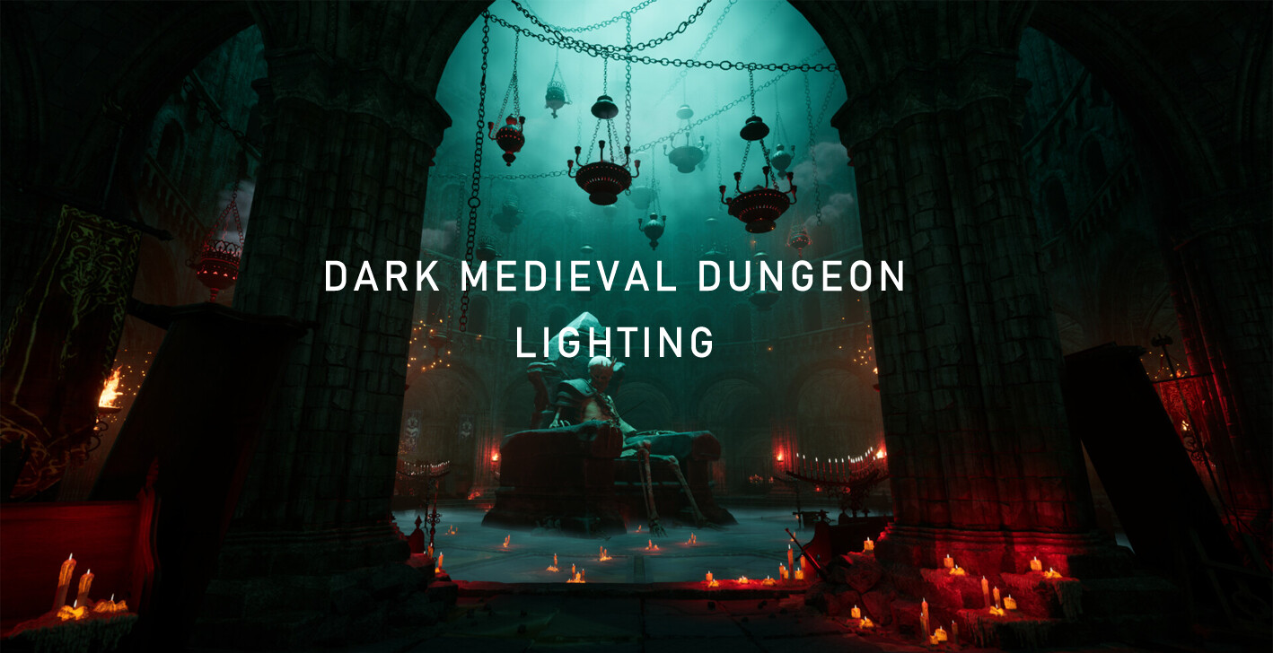ArtStation - Dark Medieval Dungeon Lighting Practise by Unreal Engine 5
