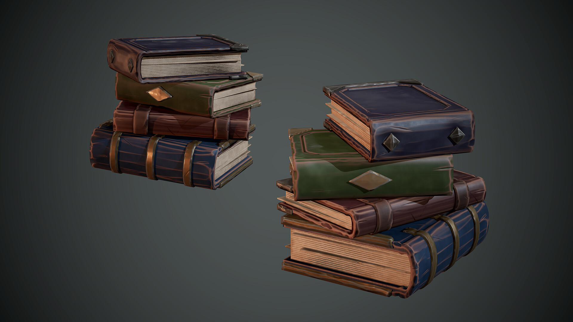 ArtStation - Stylized Books