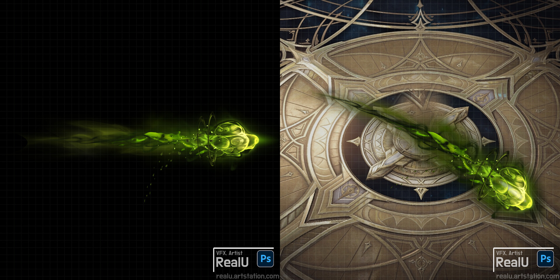 ArtStation - Toxic Projectile Game VFX - UE5 Portpolio #11