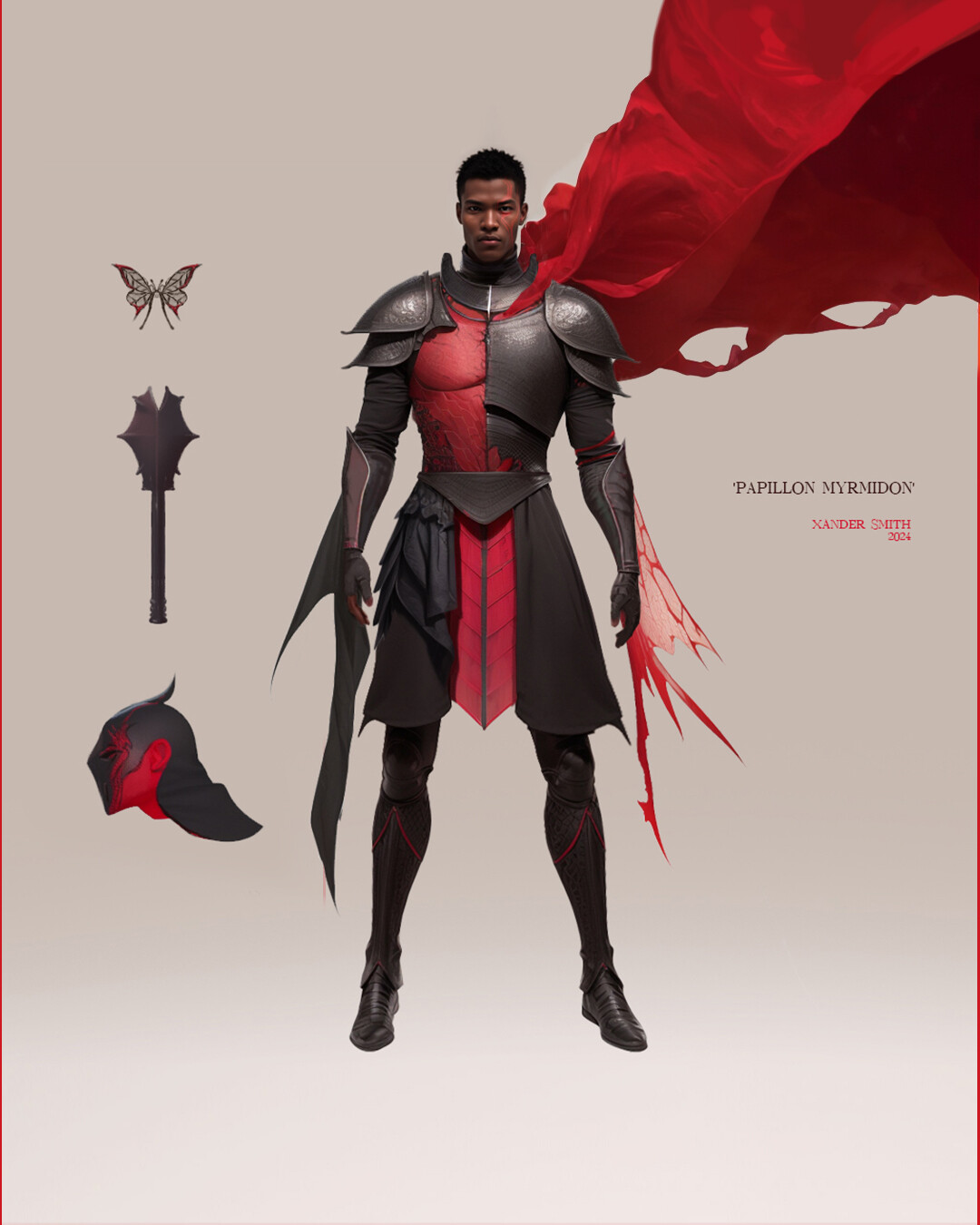 ArtStation - Knight sketch, costume illustation