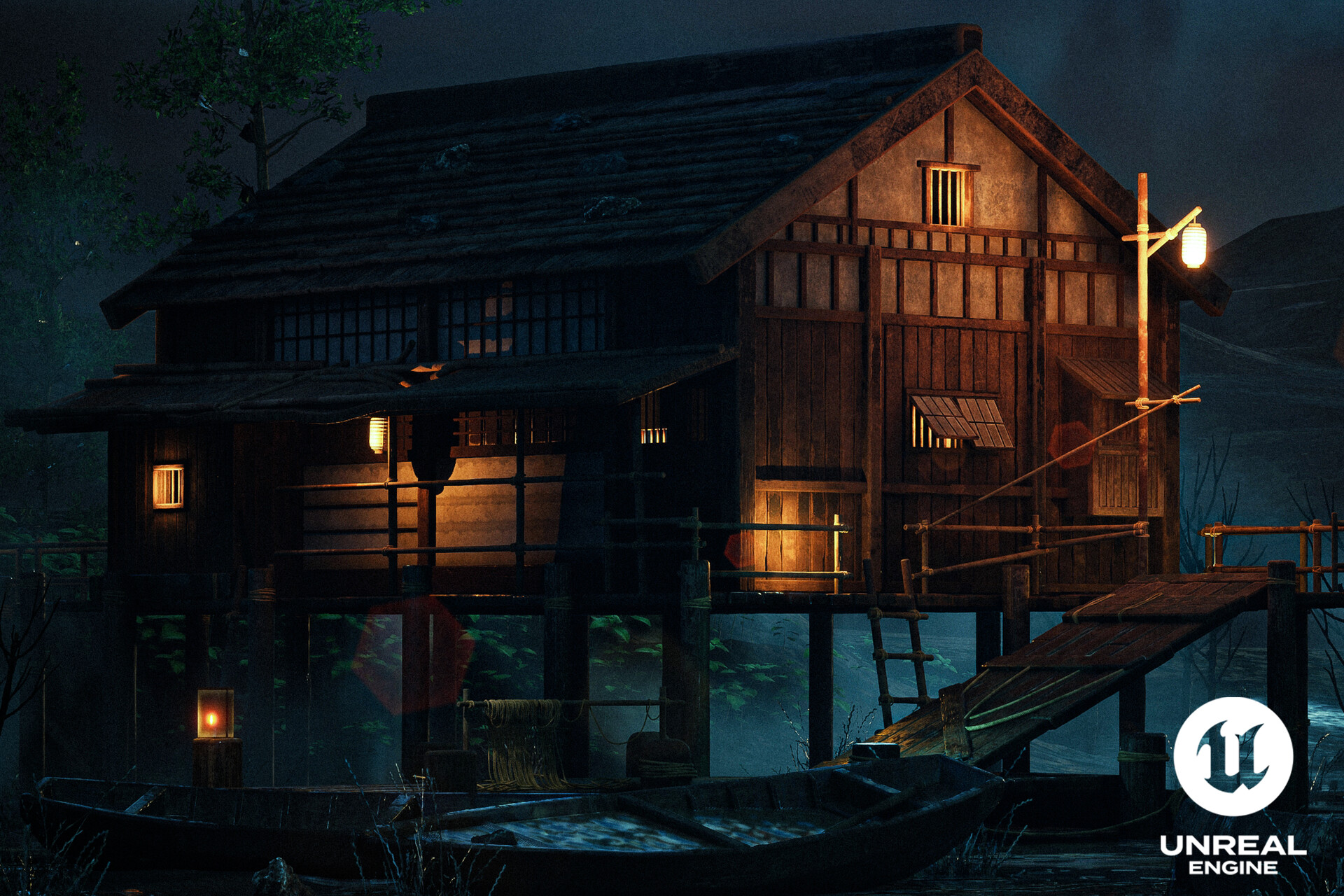 ArtStation - Boat Dock House