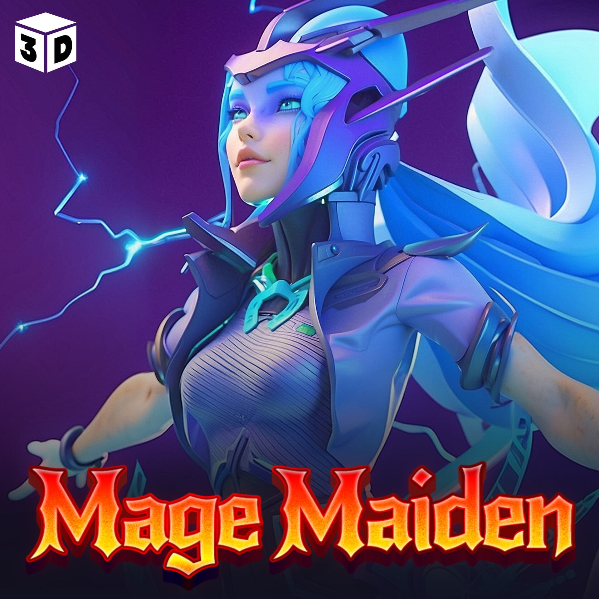 ArtStation - Stylised Female character - Electric Mage - JS18